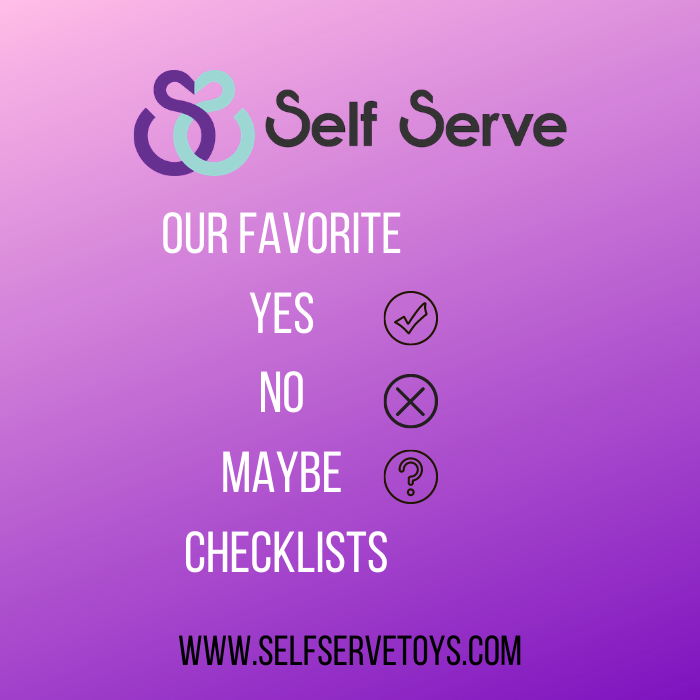 Our Favorite Yes/No/Maybe Lists Available Online – Self Serve Toys